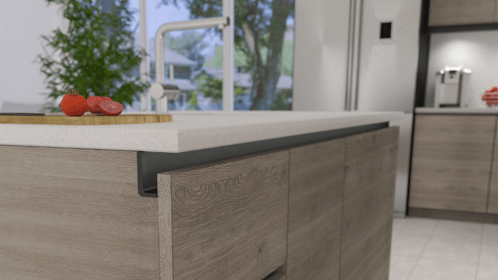 Conoce los aspectos básicos del Perfil Gola y como integrarlo a una cocina